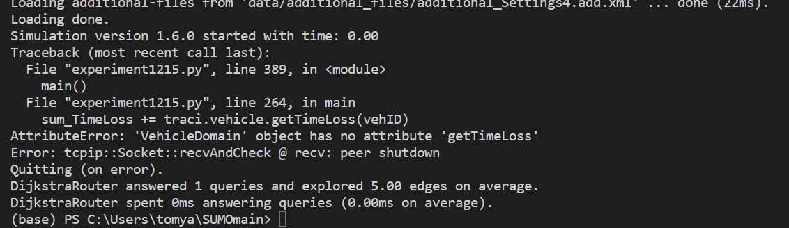 Why Gettimeloss Didnt Work · Issue 12303 · Eclipse Sumo Sumo · Github