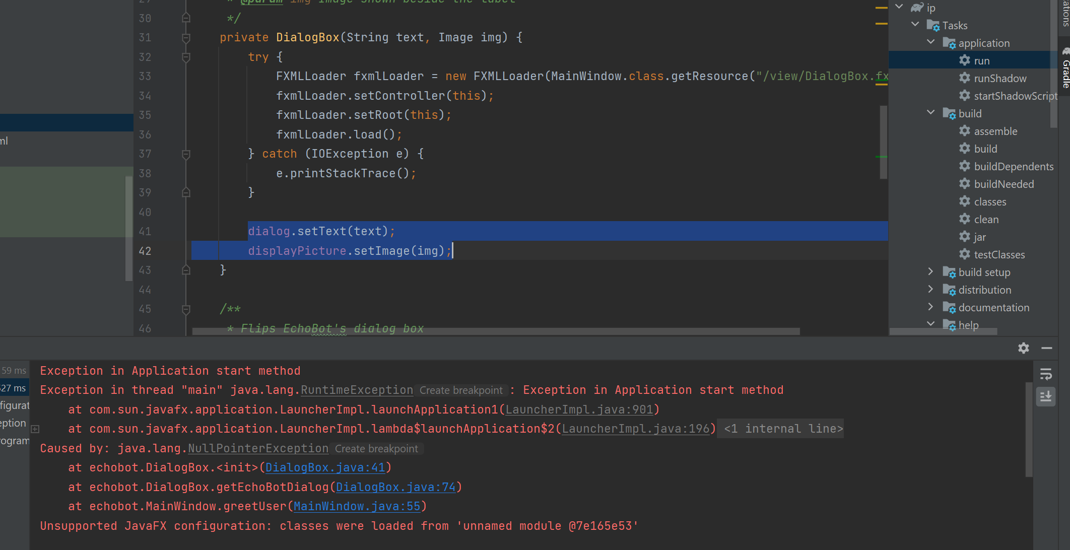 Another unsupported JavaFX configuration error · Issue #122 · nus-cs2103-AY2324S1/forum · GitHub