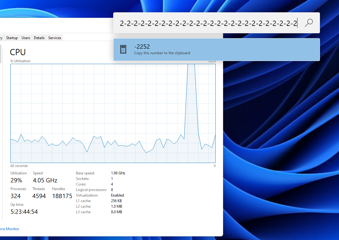 Powertoys Run Calculator fails to calculate on rapid term entry · Issue ...
