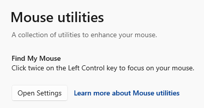 [Mouse utilities] · Issue #14110 · microsoft/PowerToys · GitHub