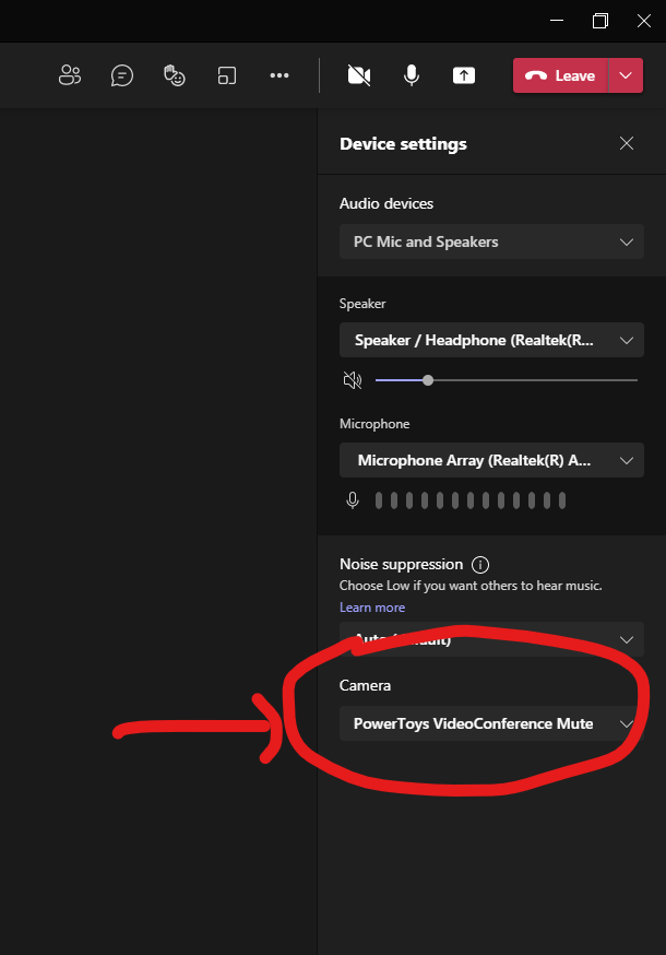 [Video Conference Mute] The 'mute camera' option does not work on Microsoft Teams · Issue #14361 ...