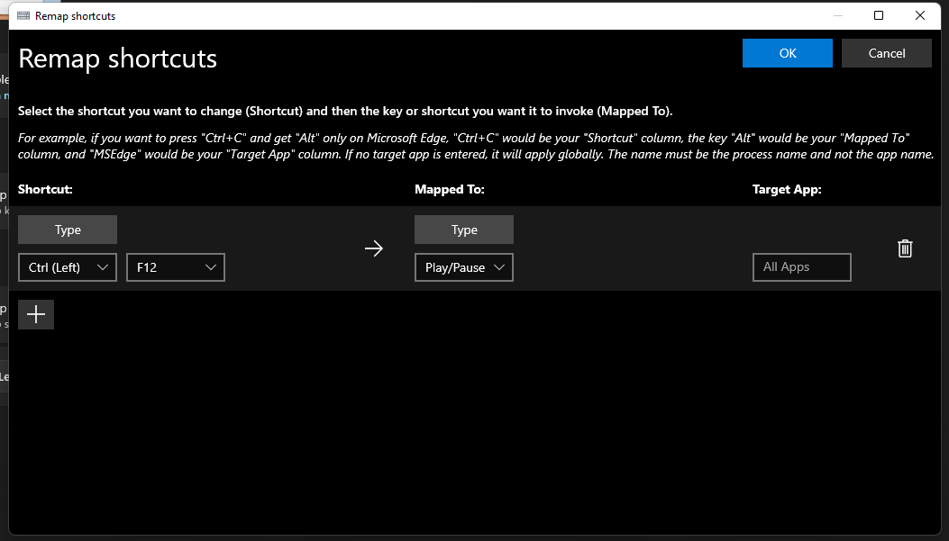 Remap Keys—Allow mapping of key combination · Issue #14477 · microsoft/PowerToys · GitHub