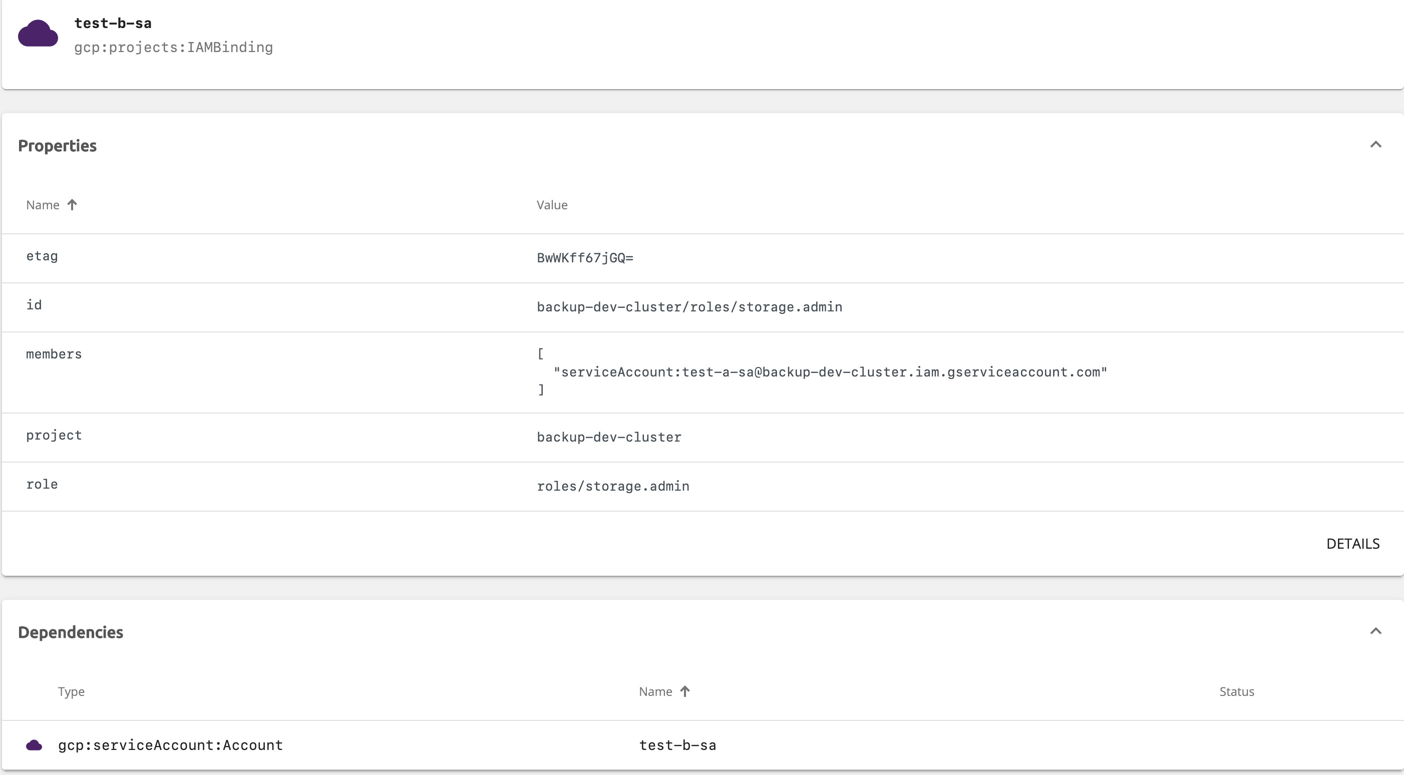 Iteration with serviceAccount.Account + projects.IAMBinding · Issue #158 · pulumi/pulumi-gcp ...