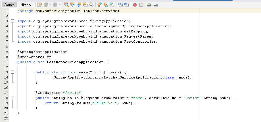 GitHub - Oktavianipratiwi/LatihanService