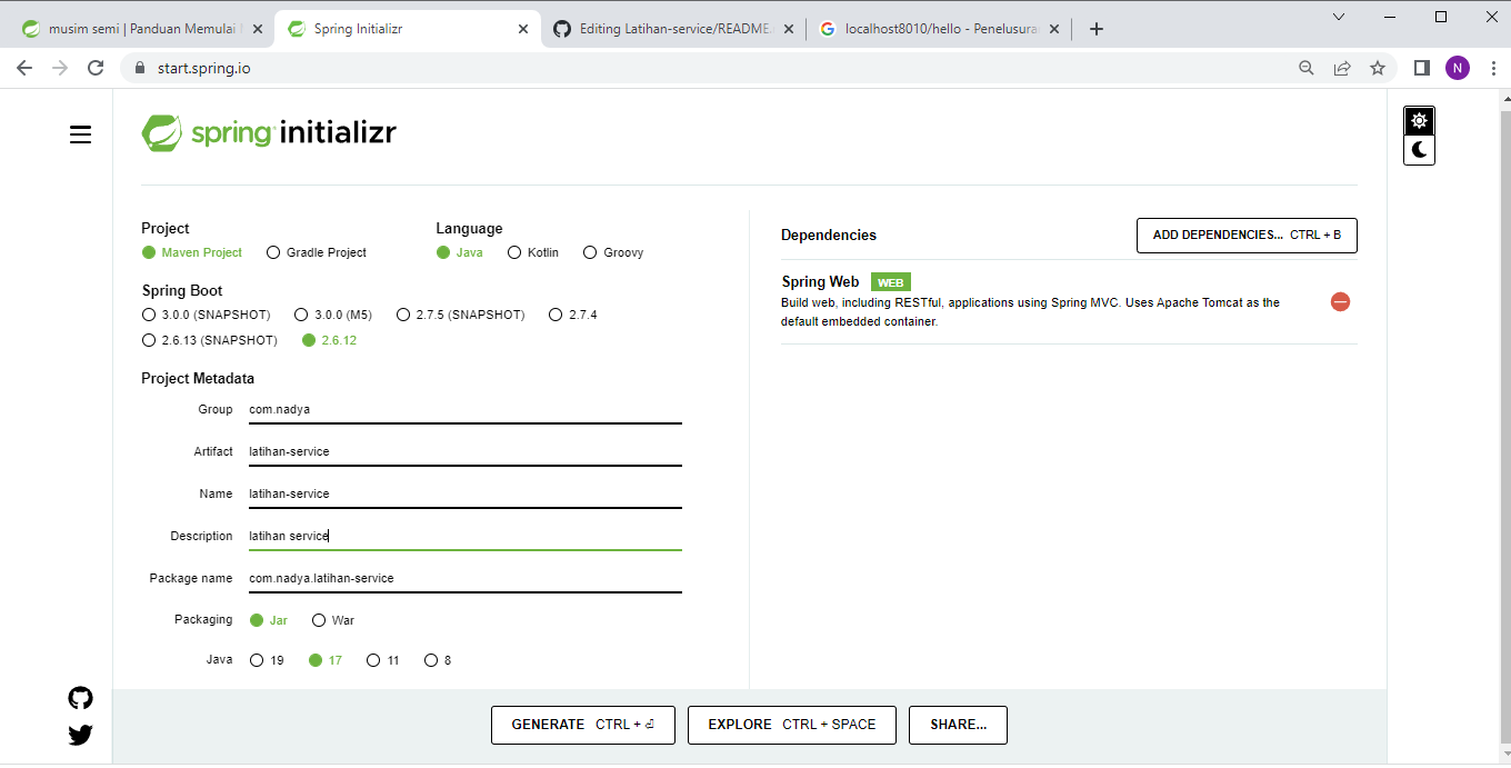 GitHub - NadyaPebriani/Latihan-service: Tugas1 praktek pemograman client server