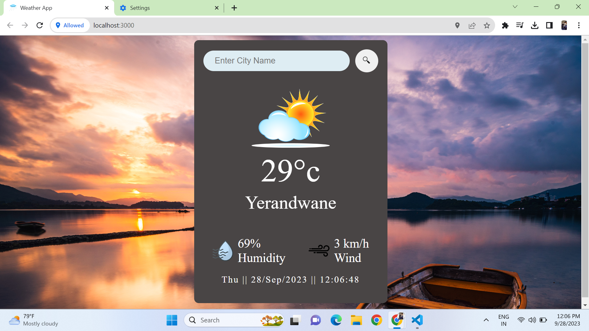 GitHub - DhruvitGopani0041/React-Weather-App: By entering city name we can get current weather ...