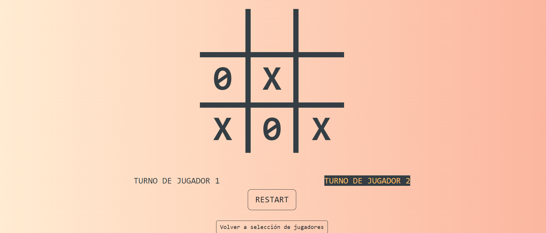 GitHub - alopezbelles/tres-en-raya-ejercicio: Ejercicio técnico semana 3 y 4, juego tic tac toe