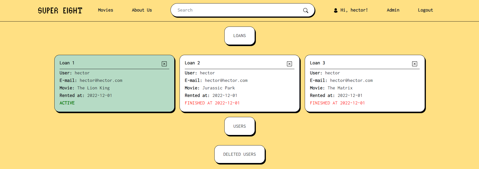 GitHub - MaraScampini/React-Videoclub-90s