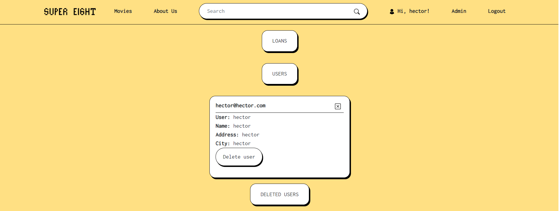 GitHub - MaraScampini/React-Videoclub-90s