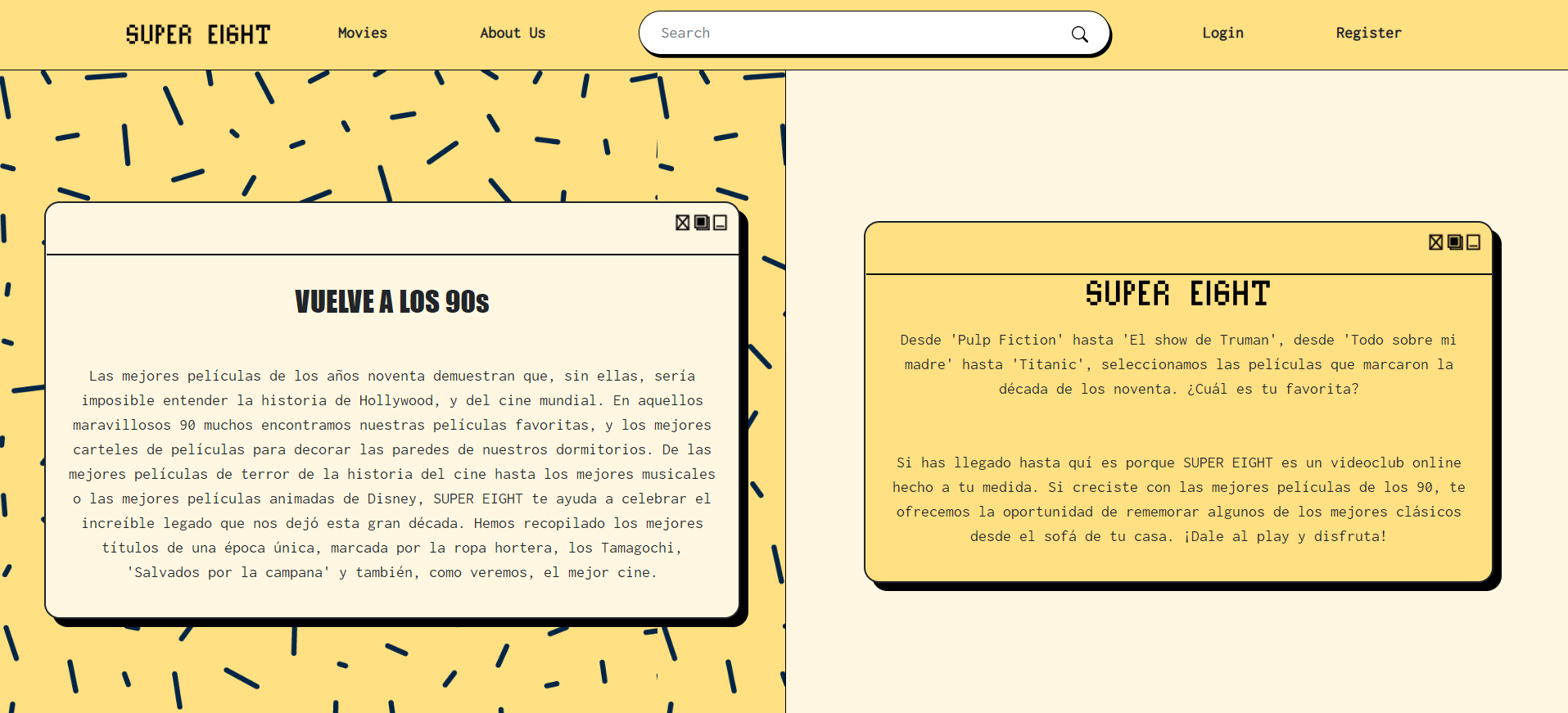 GitHub - MaraScampini/React-Videoclub-90s