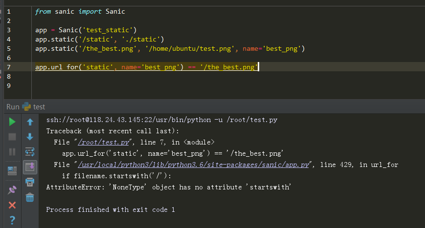 `url_for` filename can not be ignored. · Issue #1171 · sanic-org/sanic · GitHub