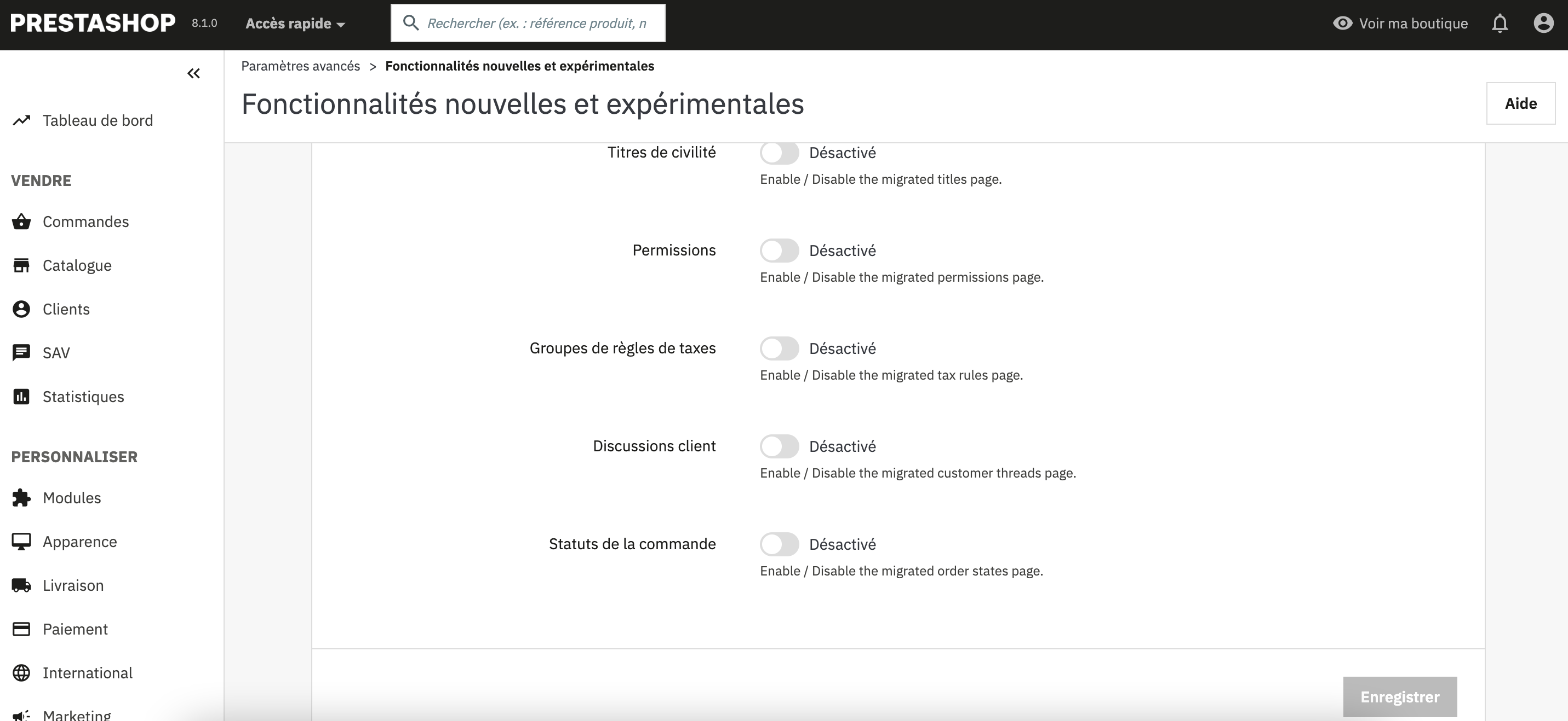 "New and Experimental Features" helptexts displayed in English no matter the language · Issue ...
