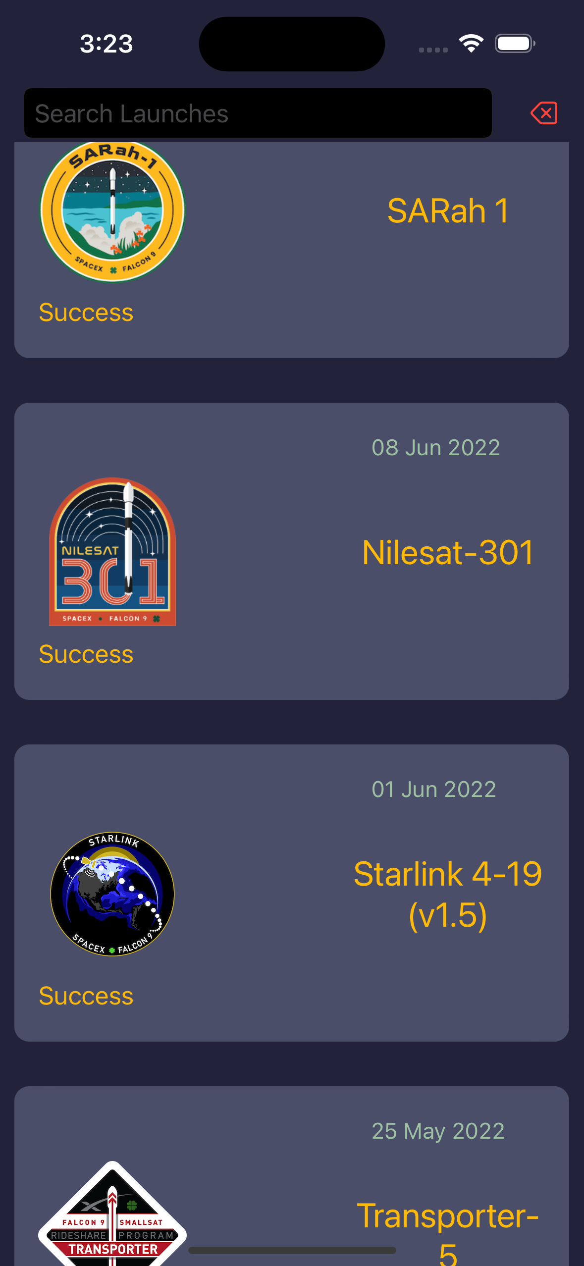 GitHub - BerkaySimsek1/SpaceX-Launch-Tracker