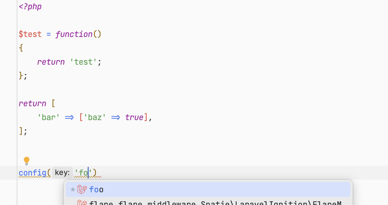 [Bug]: Config is not autocompleted when custom logic in the file ...
