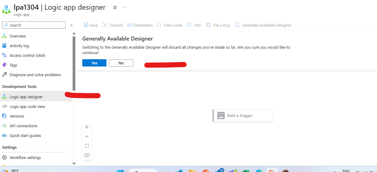 Consumption_Edit blade : Unable to see New preview option · Issue #2001 · Azure/LogicAppsUX · GitHub