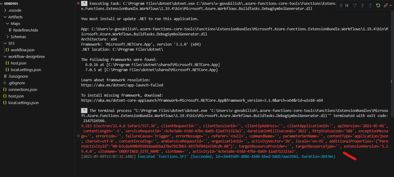 IBM host files action : Running trigger failed by showing server failure message. · Issue #2760 ...