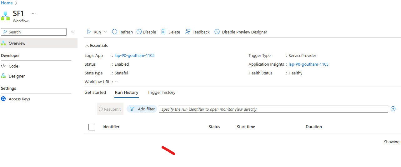 Standard Service Providerin Built Triggeraction Testing Unable To See Workflow Run After