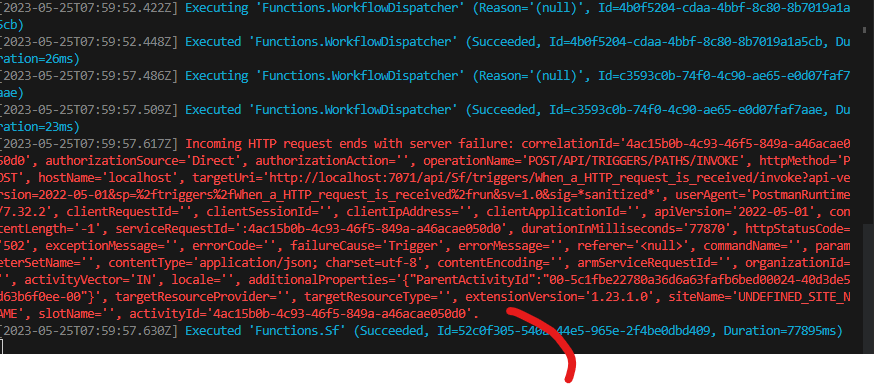 IBM host files action : Running trigger failed by showing server failure message. · Issue #2760 ...
