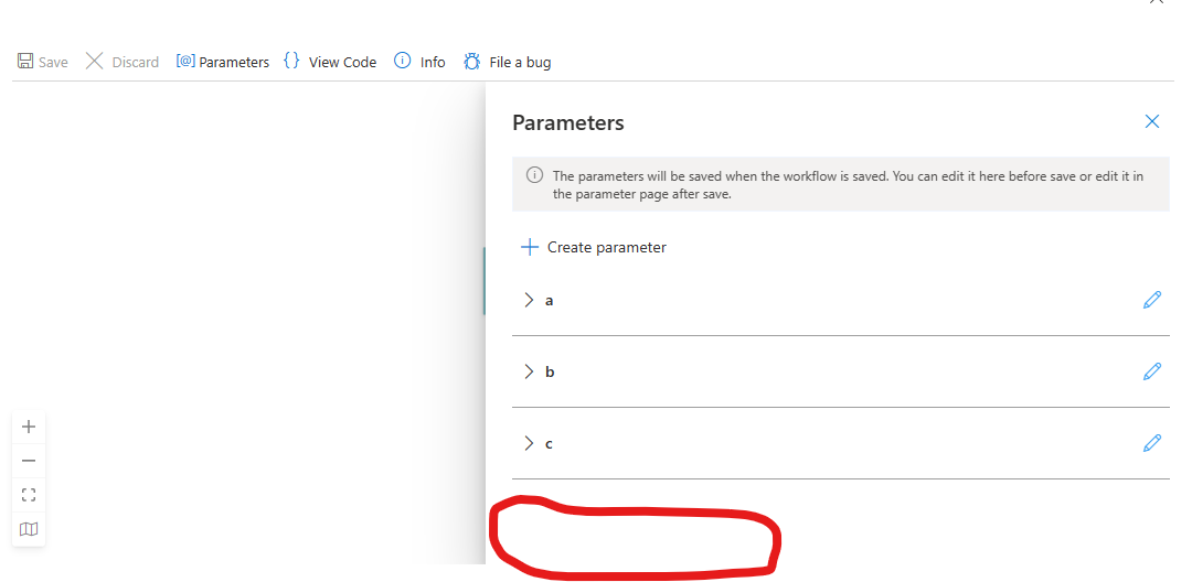Standard_ Workflow parameters : Edit in JSON' link not found at the bottom of the parameters ...