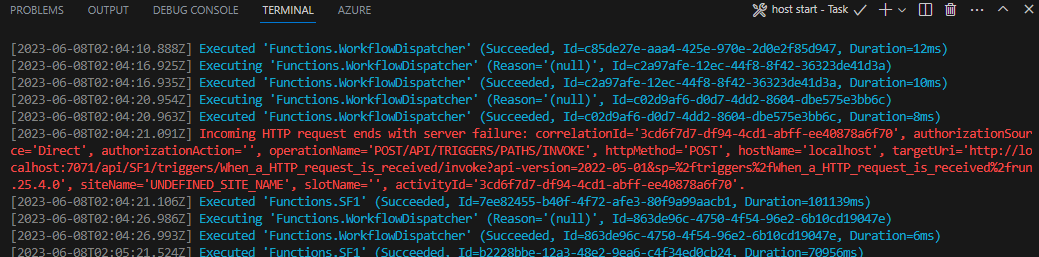IBM host files action : Running trigger failed by showing server failure message. · Issue #2760 ...
