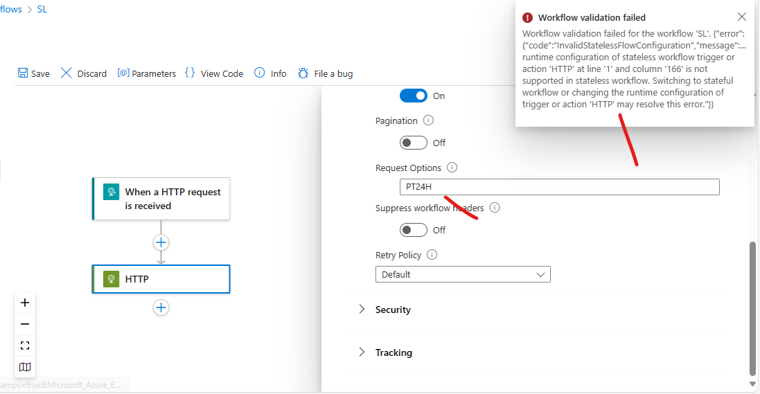 Standard_Custom Http Timeout Setting Per Request Action: Unable to debug the workflow, getting ...