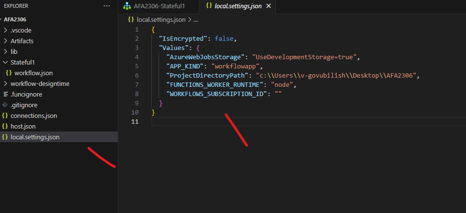 VS Code: Able to see "Azure Function Operations" connector even after disabling/skipping the use ...