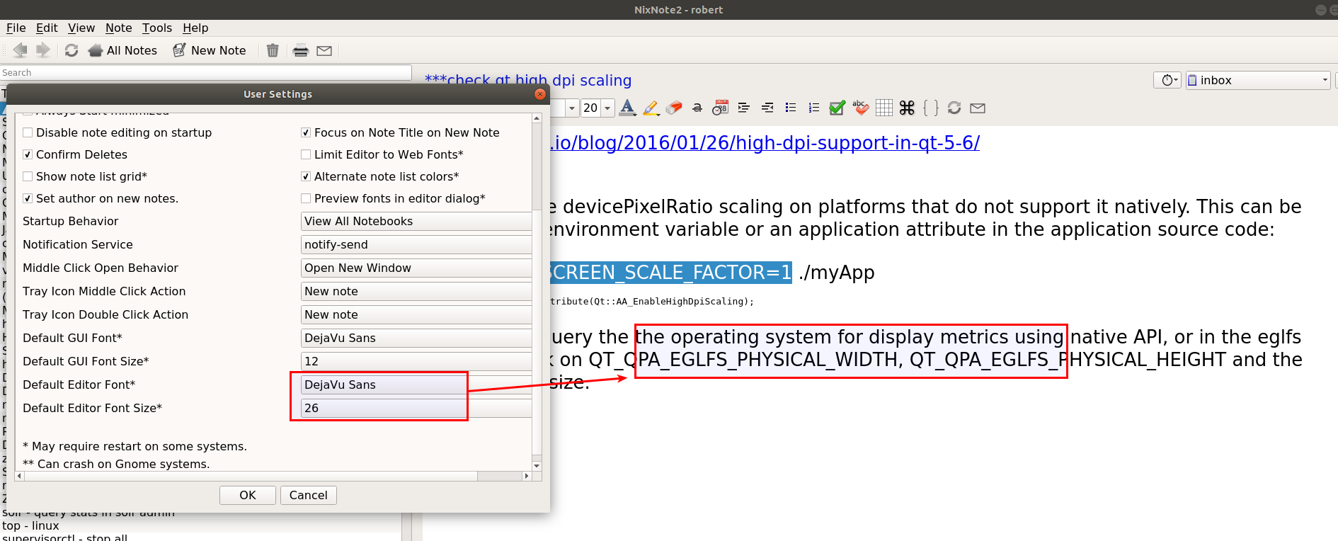 Editor text is too small on High DPI QHD display · Issue #371 · baumgarr/nixnote2 · GitHub