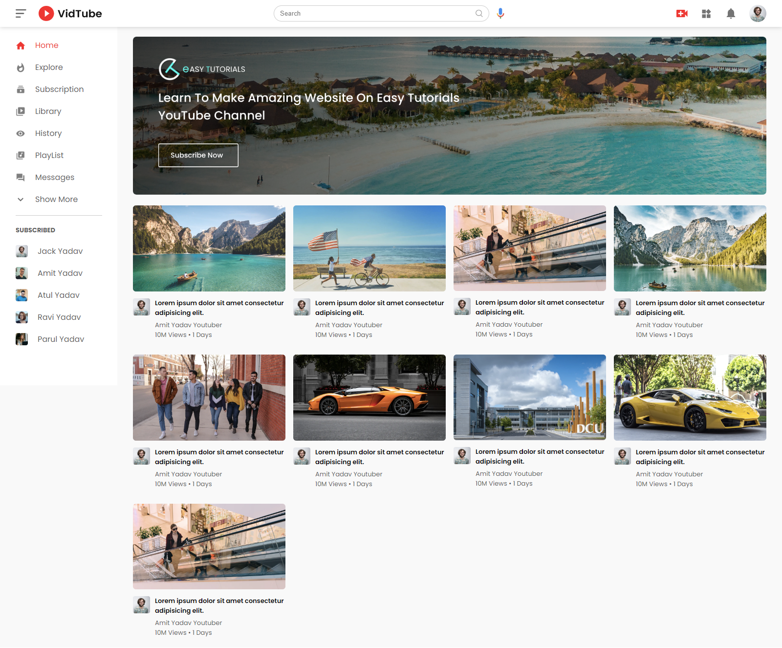 GitHub - Amity5817/Youtube: Html Css Javascript