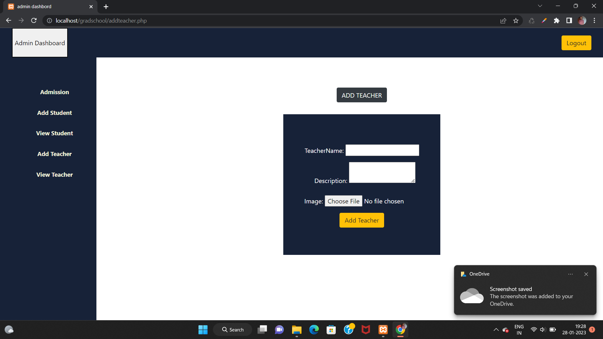 GitHub - manojm8113/-School-management-System: Grad School(Teamplate) management system using ...
