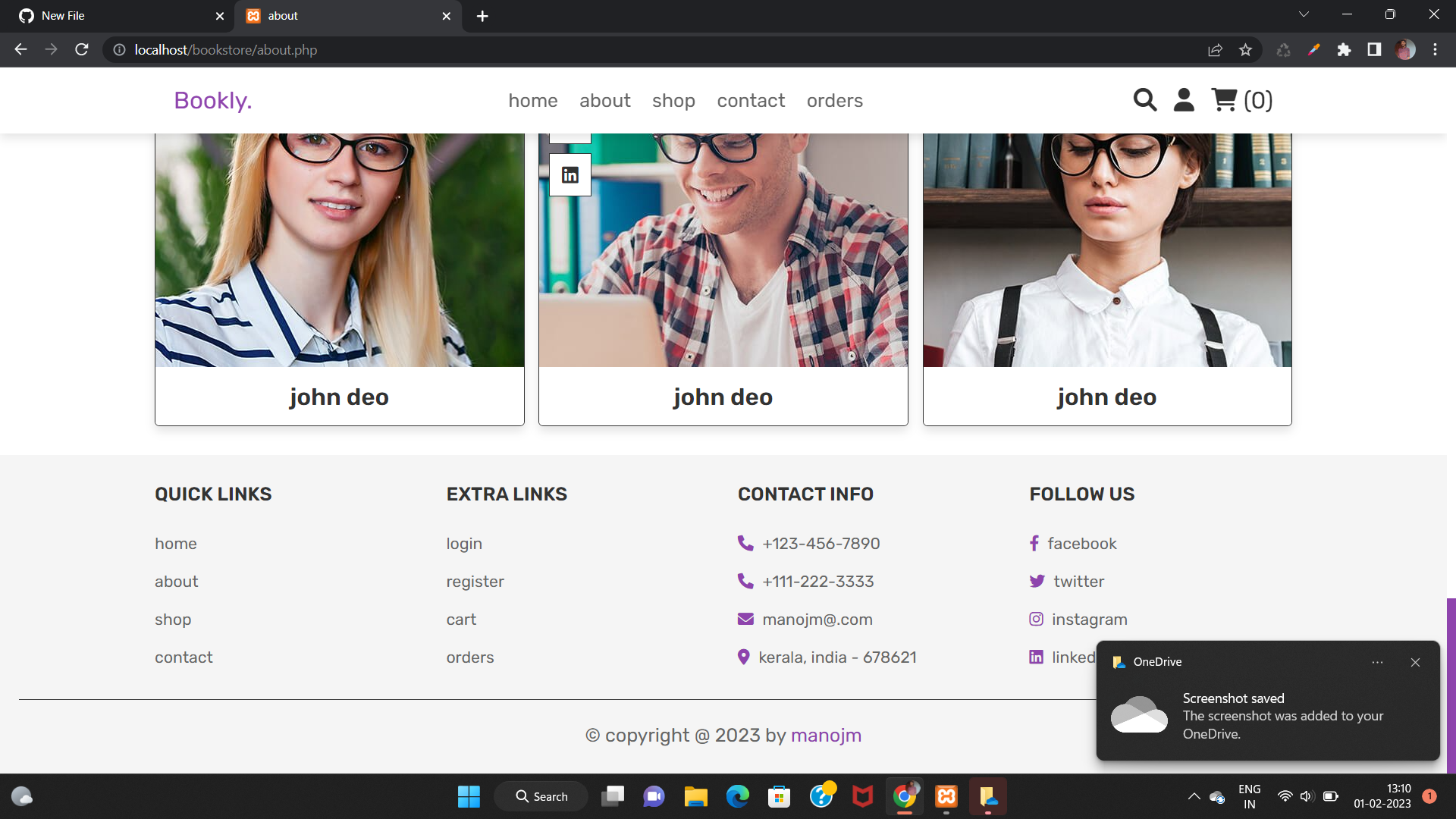 GitHub - manojm8113/Book-store: Book store using Html , Css , Javascript , Bootstrap , Php ,and ...