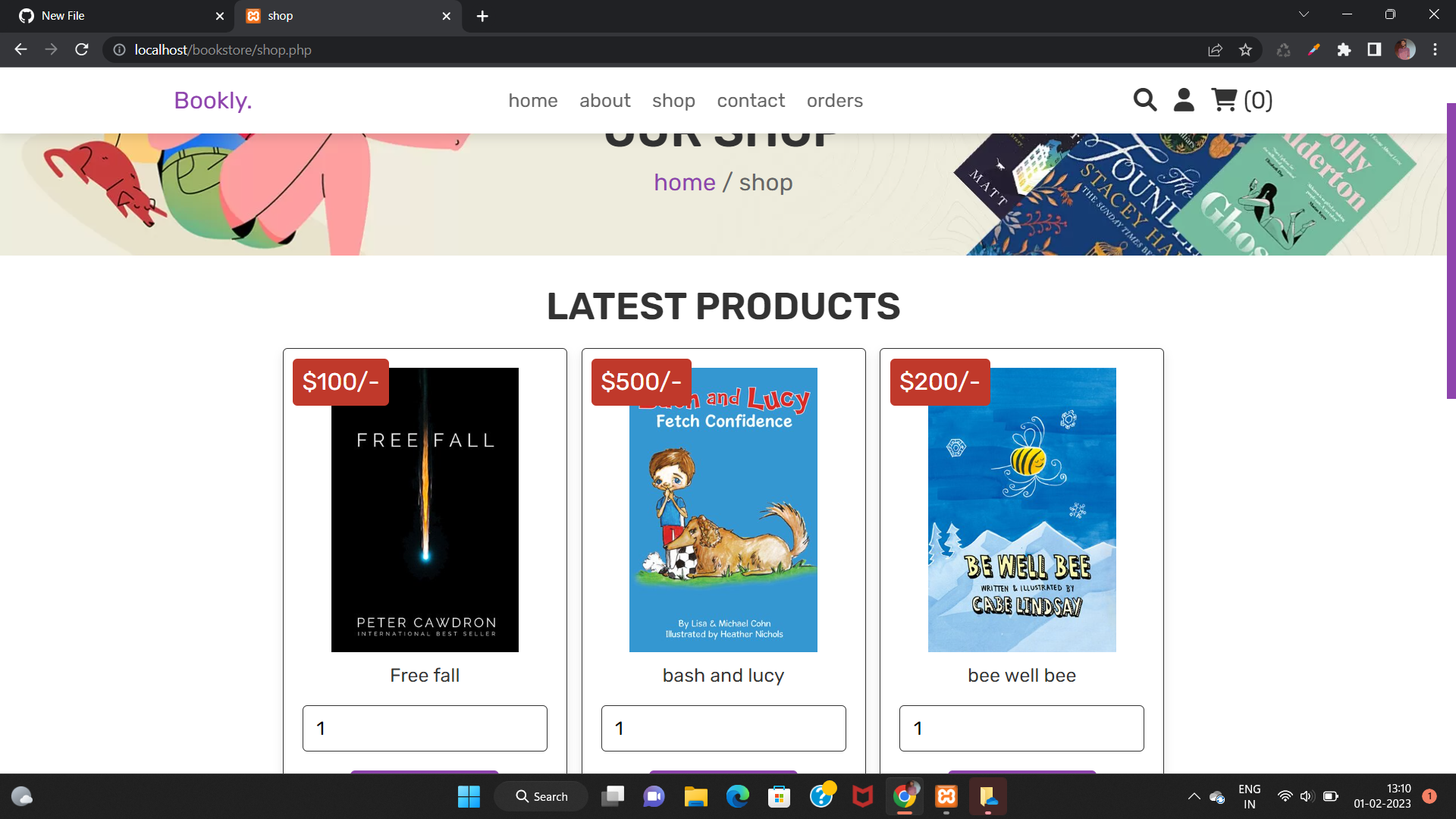 GitHub - manojm8113/Book-store: Book store using Html , Css , Javascript , Bootstrap , Php ,and ...