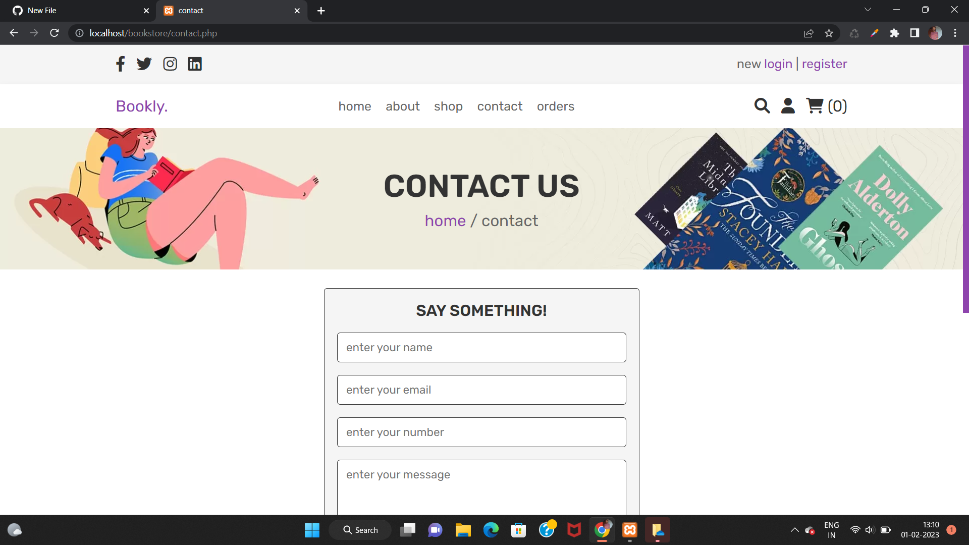 GitHub - manojm8113/Book-store: Book store using Html , Css ...