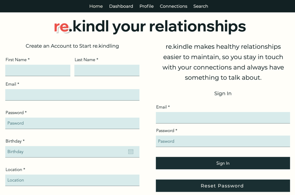 GitHub - ambrim/rekindl: ReKindl is a social media web-app to remind you when to connect with a ...