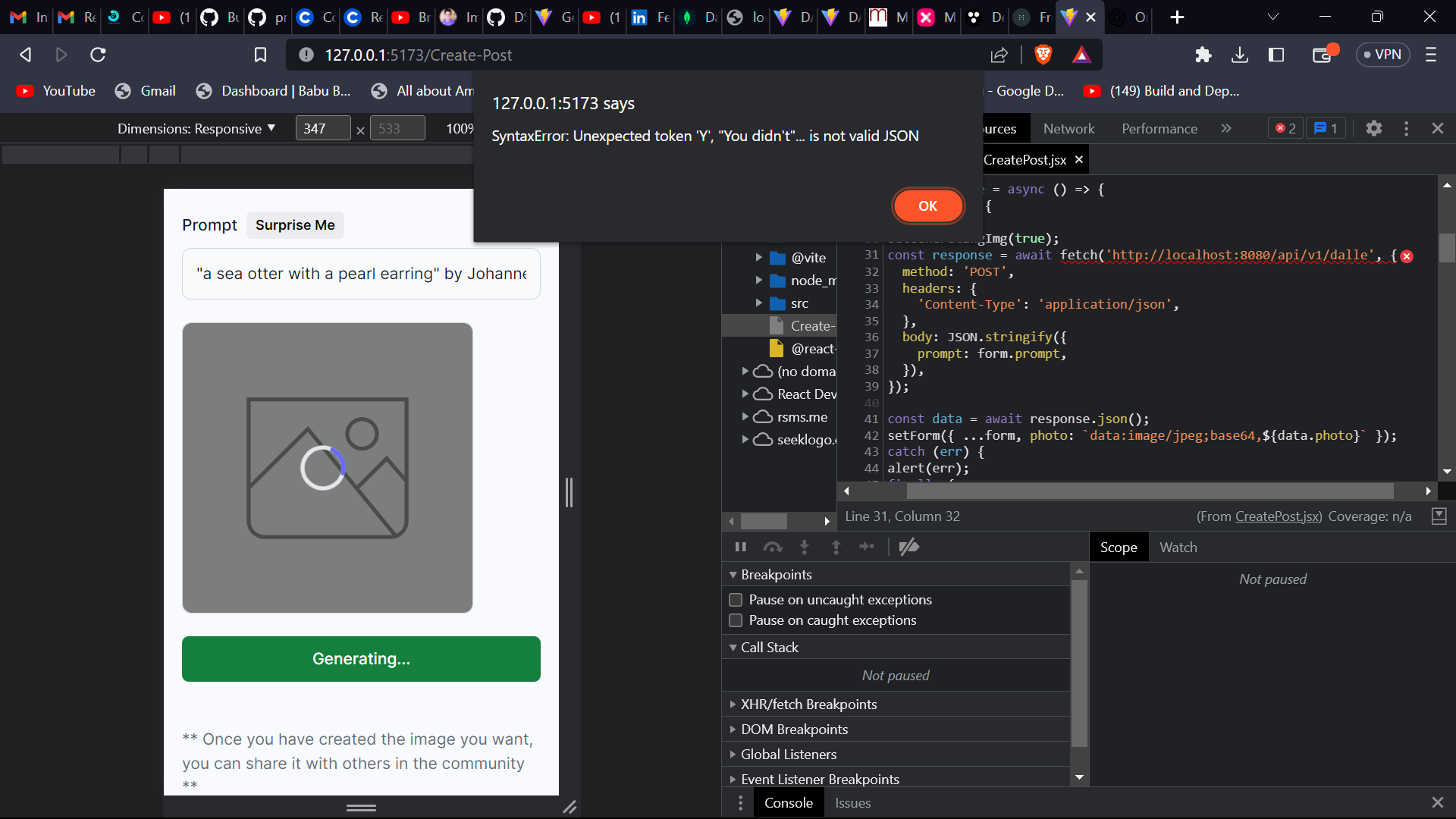 Build and Deploy a Full Stack MERN AI Image Generation App & MidJourney & DALL E Clone · GitHub