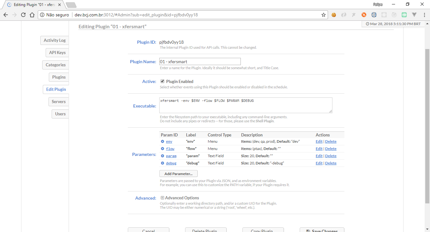 Correct way to send variable parameters to a program started by Cronicle · Issue #59 · jhuckaby ...