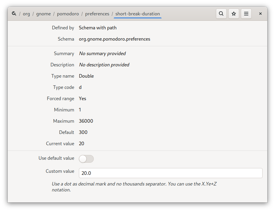 Break duration is seconds · Issue #614 · gnome-pomodoro/gnome-pomodoro · GitHub