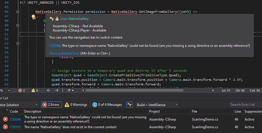 Namespace issue? · Issue #202 · yasirkula/UnityNativeGallery · GitHub