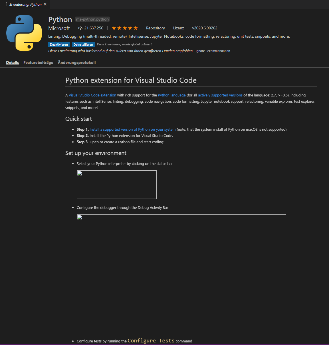 No Images In Extension Details · Issue 101068 · Microsoftvscode · Github 