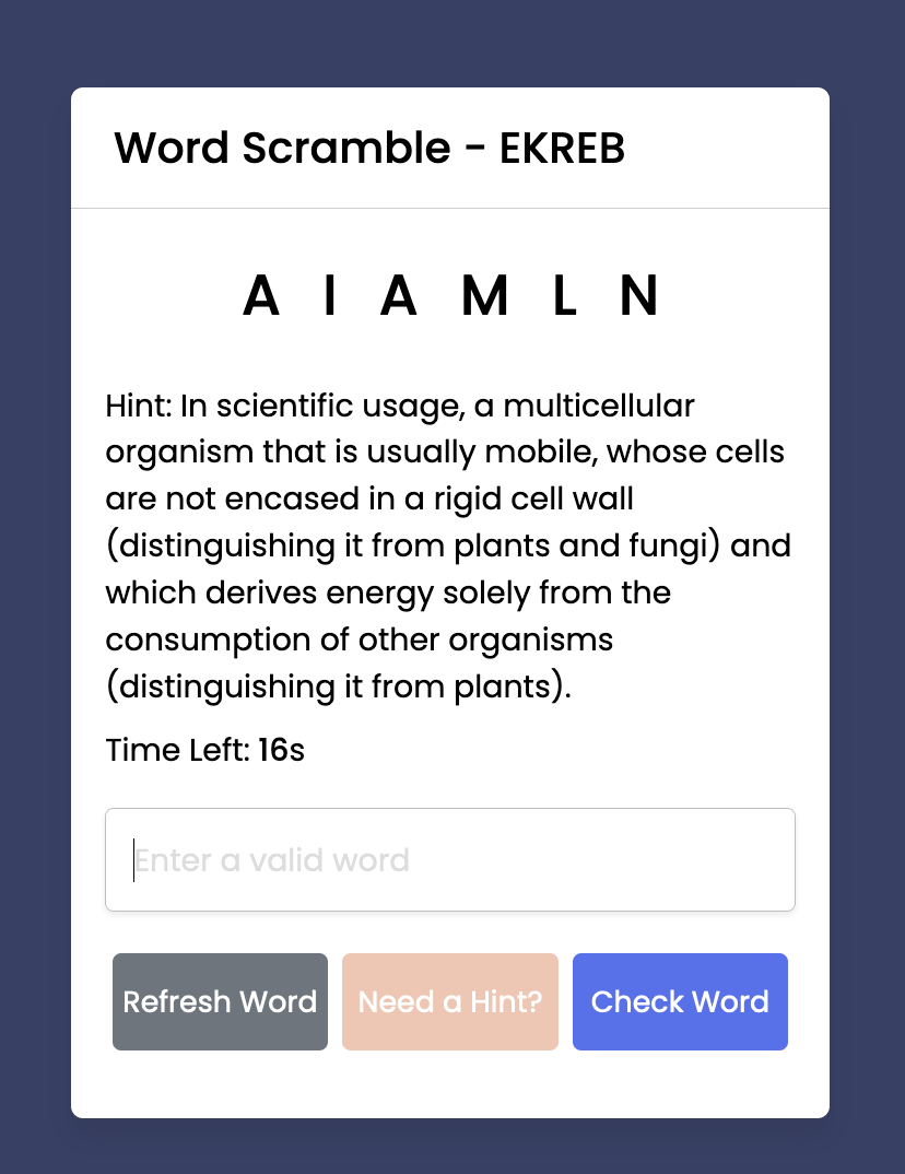GitHub - stanleychiu0314/Word-Scramble-Game