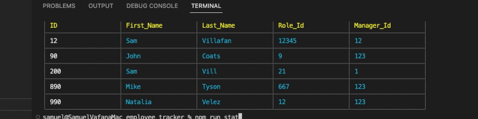 GitHub - samvillafana/employee_tracker