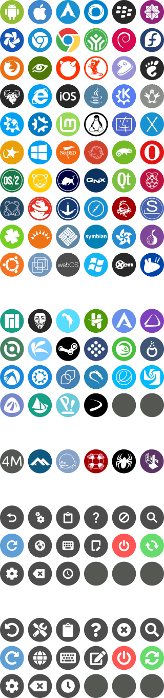New Icons: 60+ new (and upgraded) icons in colour and black-and-white ...