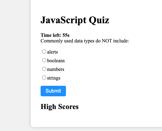 GitHub - aramic11/code-quiz
