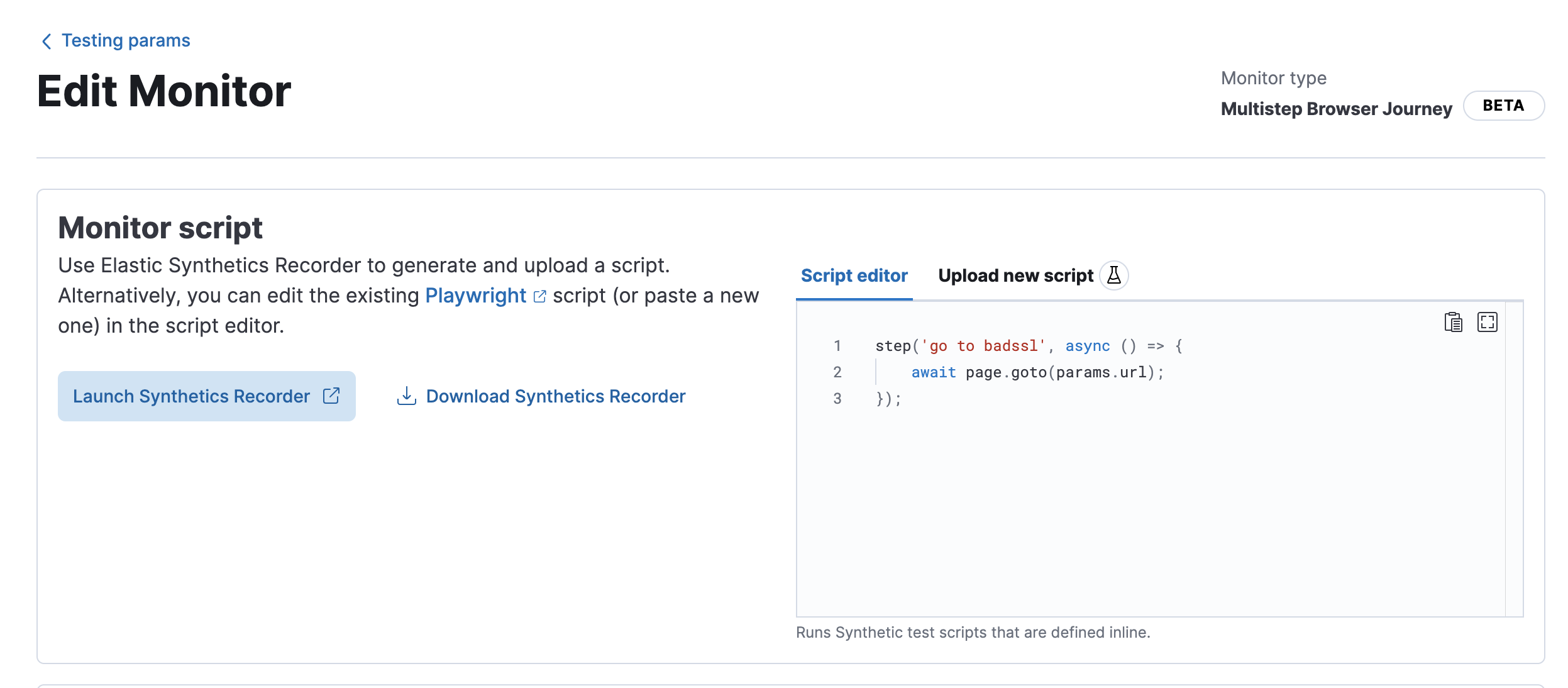 [Synthetics] Params - Local params do not appear to be added to the monitor config · Issue ...