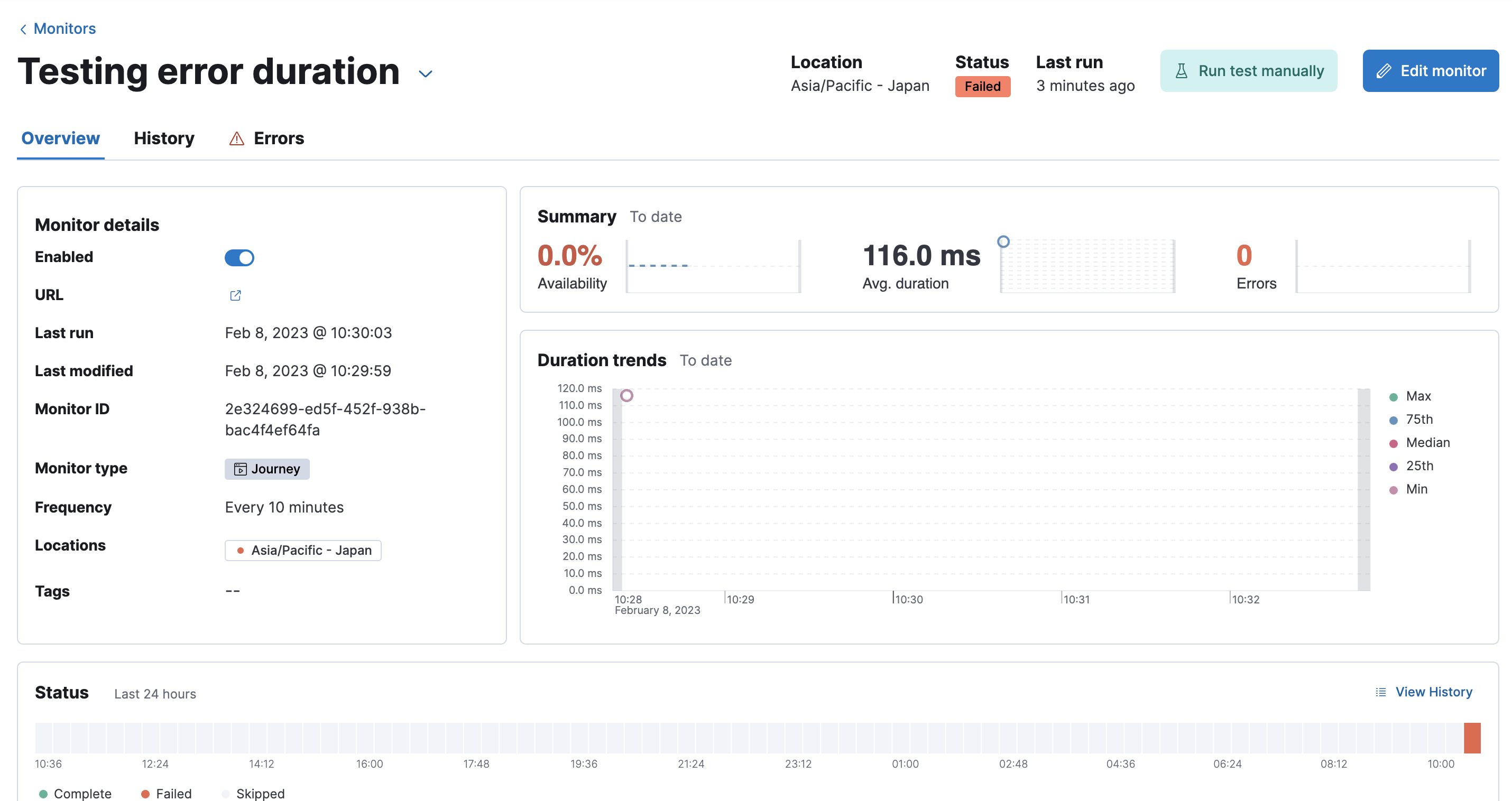 [Synthetics] Step details page - Active step filter does not filter by `step/ends` doc · Issue ...