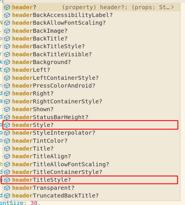 Some Drawernavigator Screenoptions Are Missing · Issue 9538 · React Navigation React