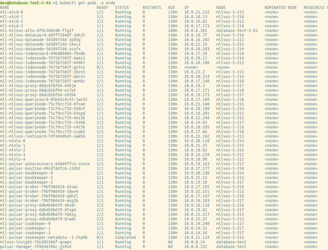 [Bug]: Can't insert any data to the milvus cluster · Issue #15765 · milvus-io/milvus · GitHub