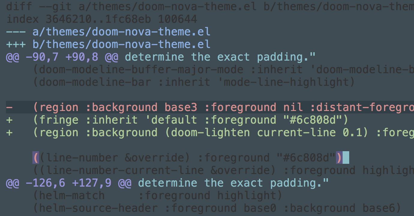 "doom-nova" face tweaks · Issue #157 · doomemacs/themes · GitHub