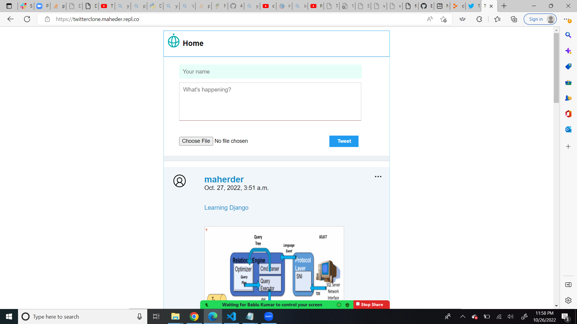 GitHub - Maheder14/Twitter_clone: A simple clone of twitter with basic functions
