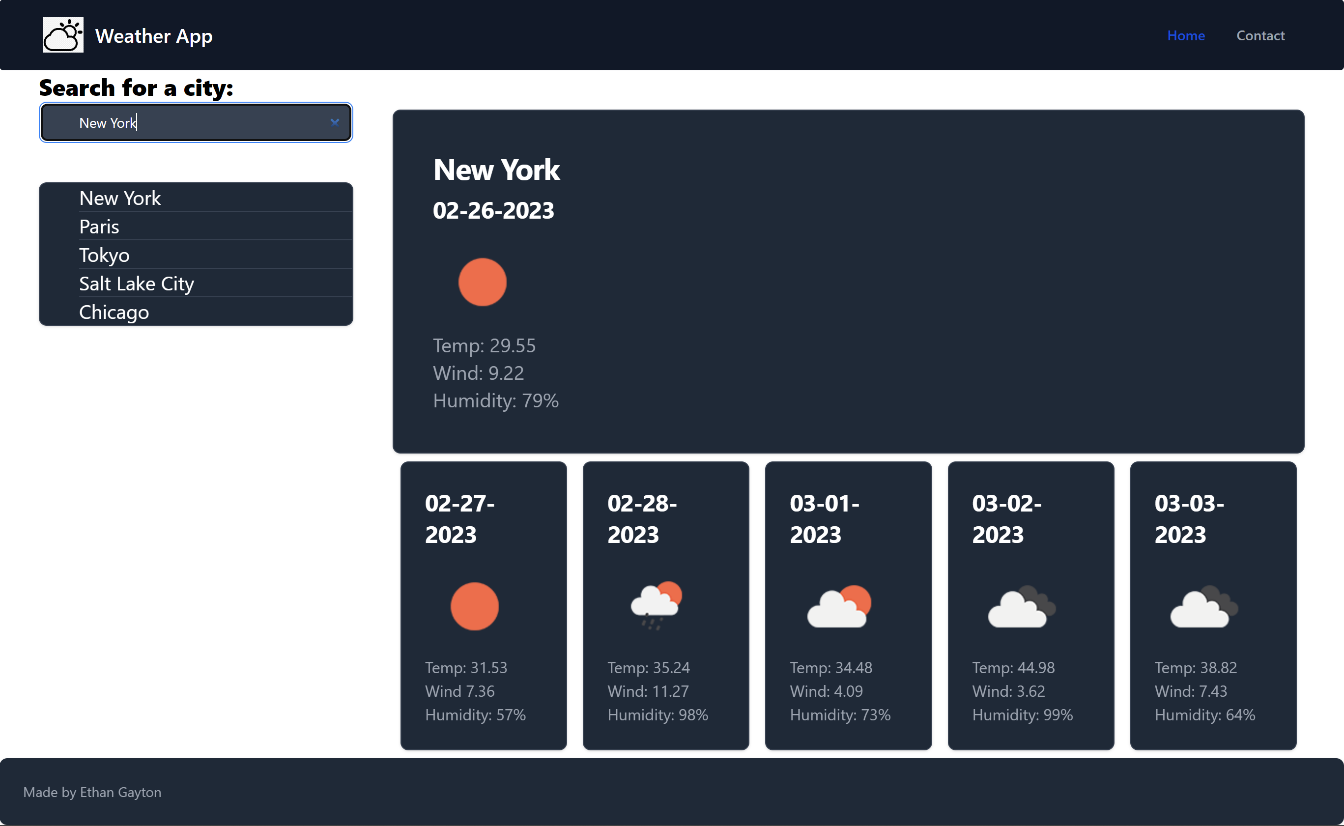 GitHub - Ethikry/WeatherDashboard-c6
