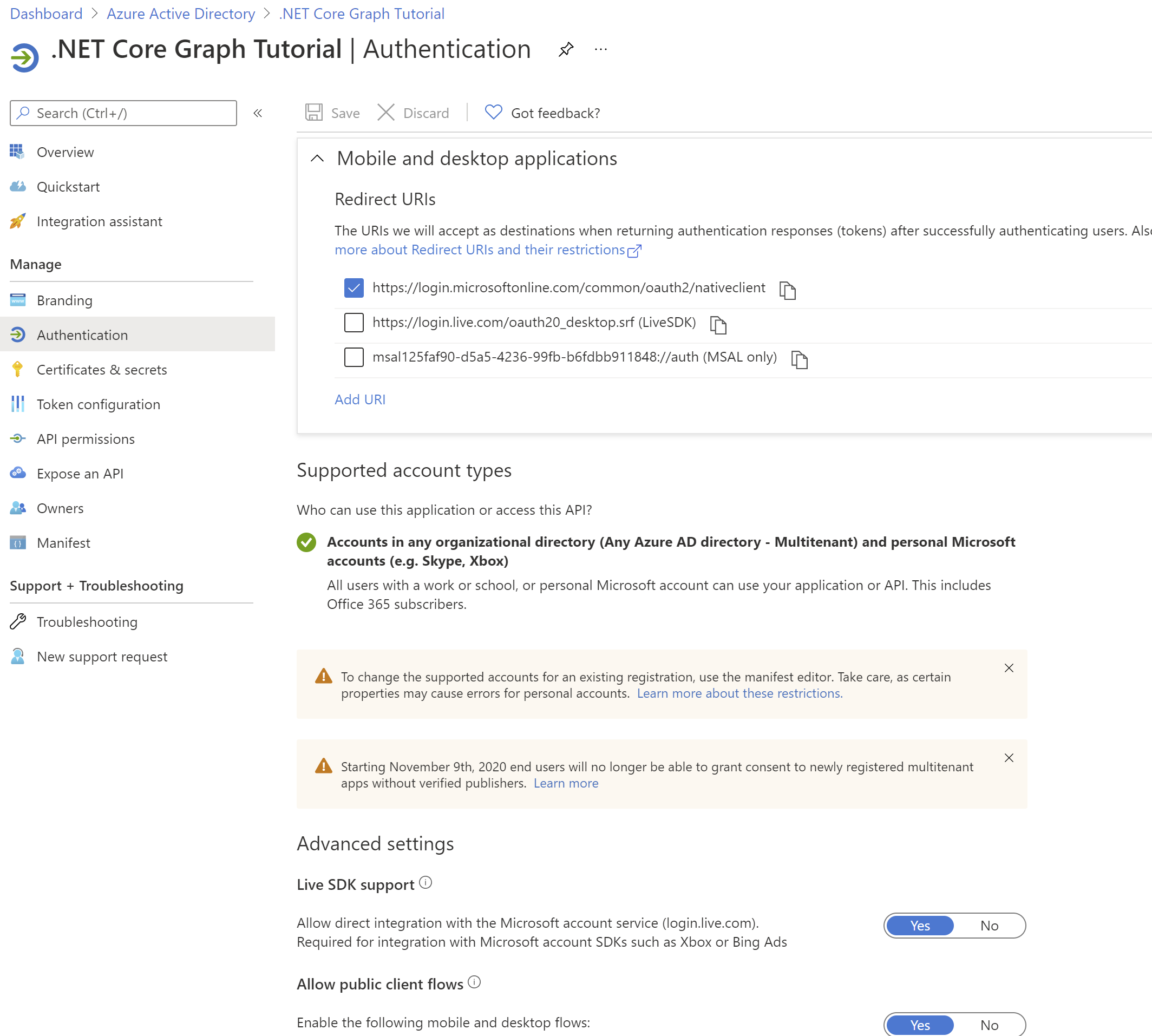 "You can't sign in here with a personal account. Use your work or school account instead ...